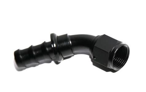 Black An10 10an An 10 45 Degree Push On Push Lock Hose End Fitting Adapter