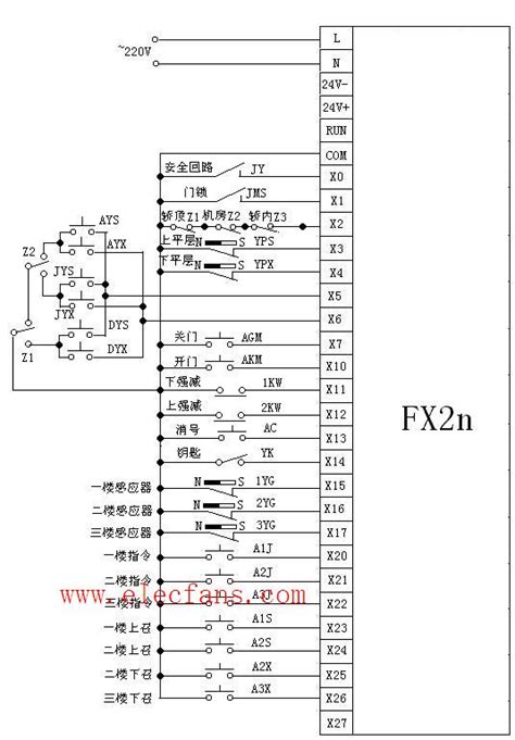 plc三层电梯控制原理图 千图网