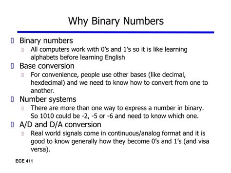 PPT Why Binary Numbers PowerPoint Presentation Free Download ID 9504478