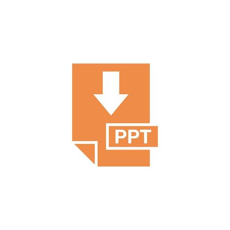 Premium Vector Ppt Document Download Icon Vector Template