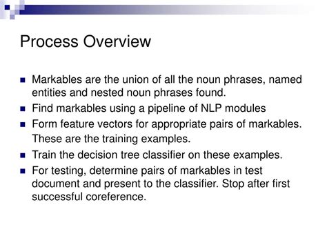 Ppt A Machine Learning Approach To Coreference Resolution Of Noun Phrases Powerpoint