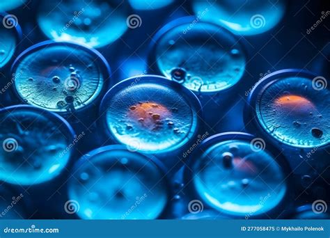 Cells Under The Microscope Neural Network Ai Generated Stock Image Image Of Protection