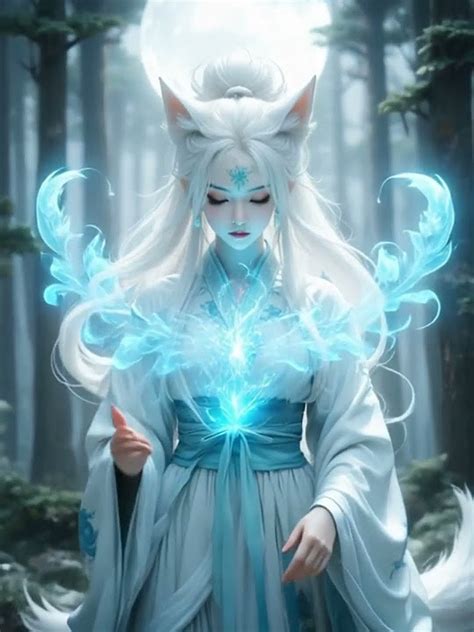 Amazing Video 山海经—九尾狐：生活在青丘山，外形像狐狸但有九条尾巴，声音如婴儿啼哭。它的肉可以使人免受妖邪毒气的侵害，常被视为祥瑞之物 神话 中国神话 山海经 Artis