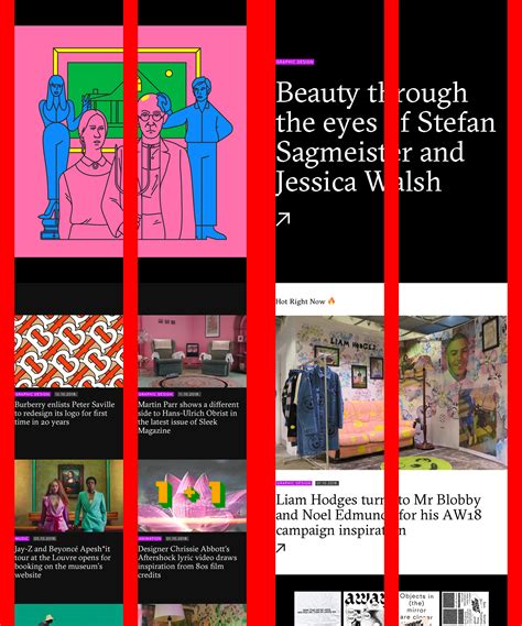 Dribbble split layout by Ana Sakač