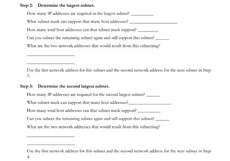 Solved Class Activity 2 Designing And Implementing A VLSM Chegg Com