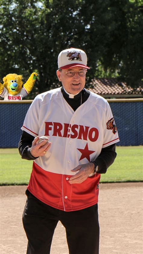 Diocese Of Fresno Bishop Brennan Is Warming Up And Practicing For His