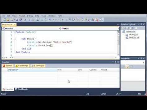 Visual Basic Tutorial Errors YouTube