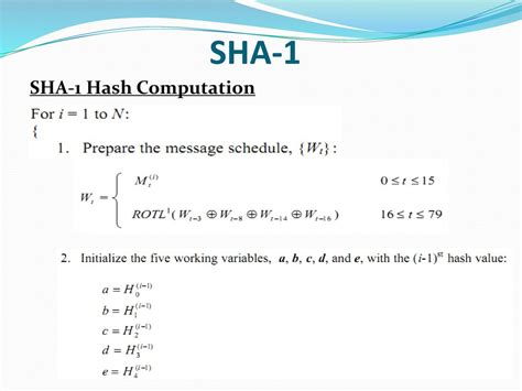 Secured Hash Algorithm SHA Ppt Download