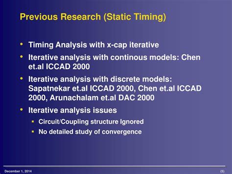 Ppt Fa Stac A Framework For Fast And Accurate Static Timing