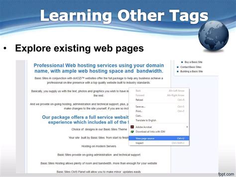 Basic Web Development Ppt
