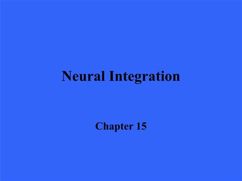 PPT Neural Integration PowerPoint Presentation Free Download ID 177490