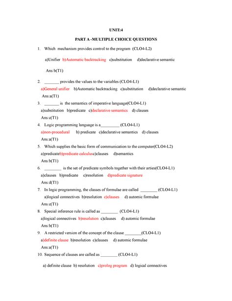 App Unit 4 Qbunit 4 Unit Part A Multiple Choice Questions Which