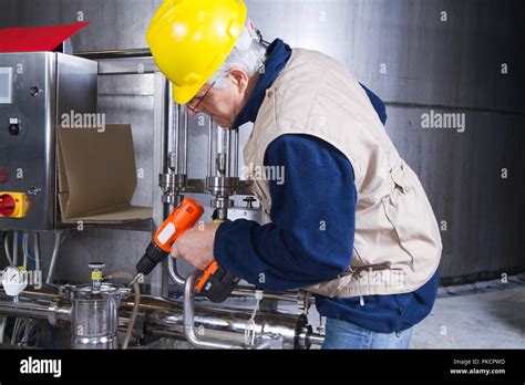 Repairman At Maintenance Work Stock Photo Alamy