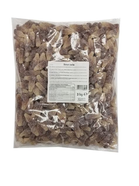 Sour Cola Bottles 3kg Bulk Cottage Country Candies
