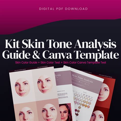 Kit Skin Tone Analysis Skin Color Analysis Test Tone And Subtone Undertone Canva Template