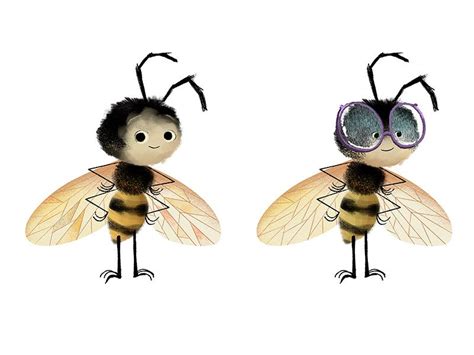 Honeybee Characters Bee Artwork Bee Bee Art