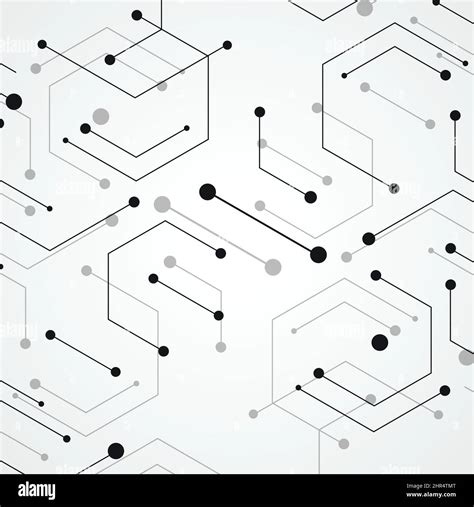 Molecular Structure Pattern Background Vector Technology Design Stock