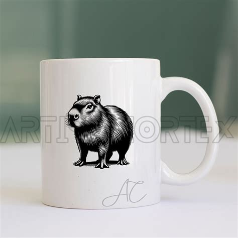 Capybara Svg Bundle Capybara With Hat Png Floral Capybara Clipart