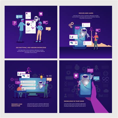Artificial Intelligence Social Media Post Template 20690214 Vector Art