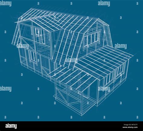 House Sketch Vector Rendering Of 3d Stock Vector Image And Art Alamy