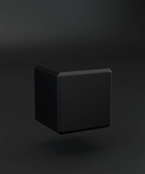 Premium Photo Levitation Of A Black Cube On A Black Background