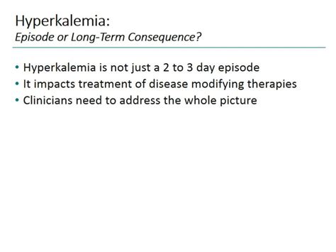 Multidisciplinary Management Of Hyperkalemia Ppt Download