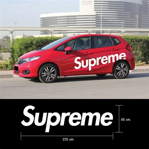 สติ๊กเกอร์ข้างรถ Supreme Shopee Thailand