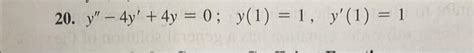 Solved In Problems 13 20 Solve The Given Initial Value