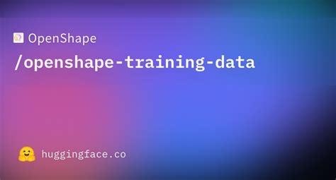 OpenShape Openshape Training Data Discussions
