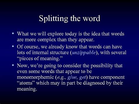 Cas Lx 502 Semantics 8 C Lexical Decomposition