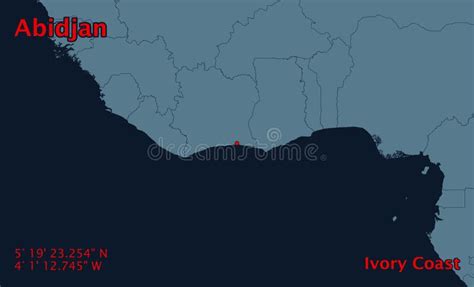 Abidjan Location Map Stock Illustration Illustration Of Guide 359351273