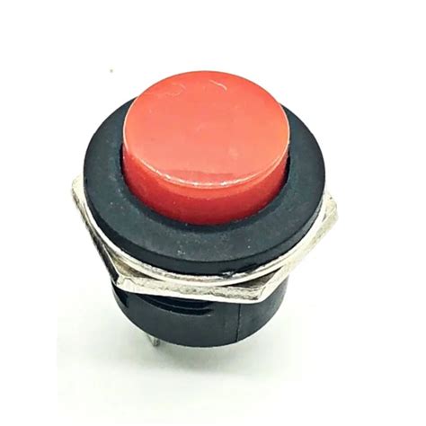 Red R13 507 16mm No Lock Push Button Momentary Switch 3a 250v Pbs 25