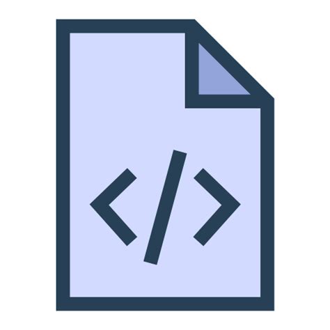 Html File Generic Outline Color Icon