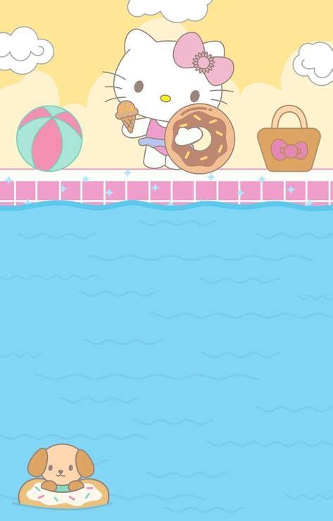 Hello Kitty Pool Party Invitation