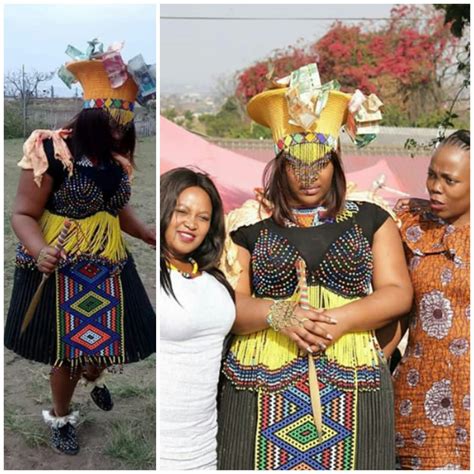 Zulu Maiden In Umemulo Traditional Attire Clipkulture