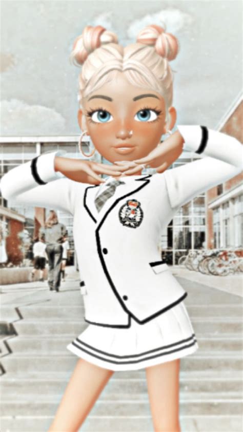New Theme School In 2025 Blonde Hair Cartoon Preppy Style Beautiful
