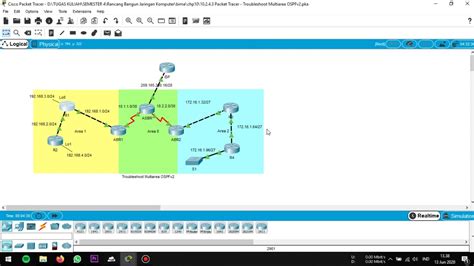 10243 Packet Tracer Troubleshoot Multiarea Ospfv2 Youtube