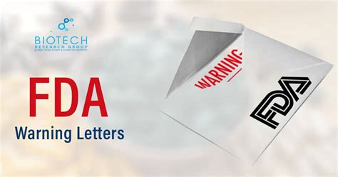 fda warning letters initiative taken for violating the quality standards