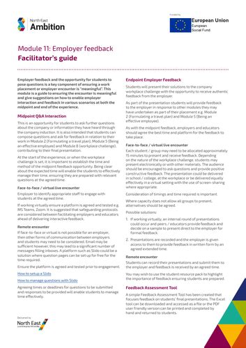 Work Experience Framework Teaching Resources