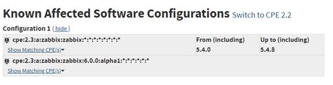 please add from and up to within configuration for a specific