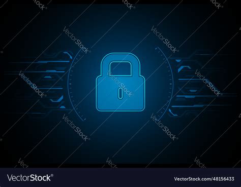Cyber Security Protection System Concept Vector Image