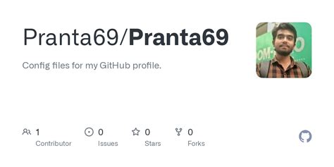 Github Pranta69pranta69 Config Files For My Github Profile