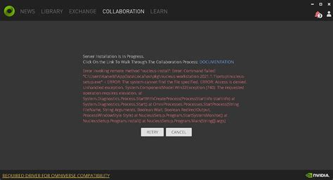 error with the nucleus server installation general discussion