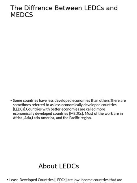 The Difference Between Ledcs And Medcs Pdf