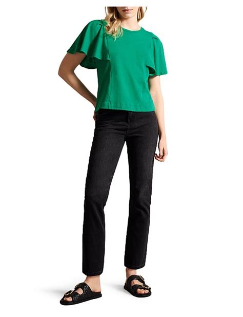 Ted Baker Hallenn Angle Sleeve Linen Tee David Jones