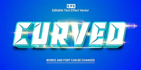 Premium Vector Curvet 3d Editable Text Effect Vector With Background