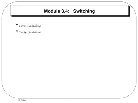 Ppt Module 3 4 Switching Dokumen Tips