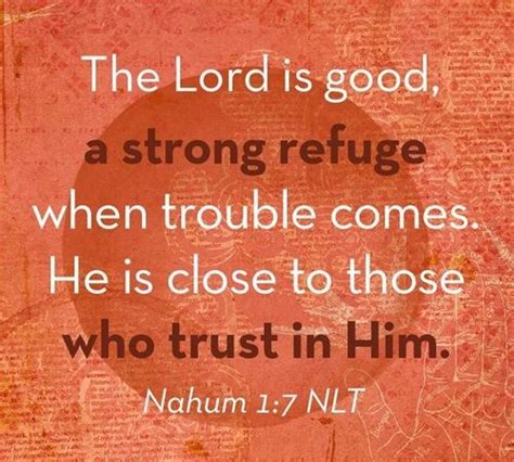 Nahum 17 The Lord Is Good Spiritual Quotes Daily Bible Verse