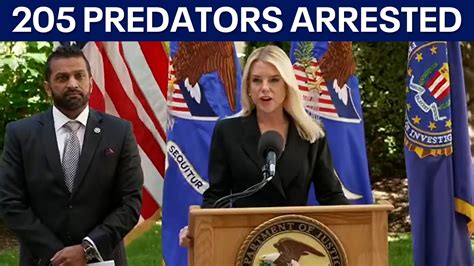 Attorney General Pam Bondi And Fbi Director Kash Patel Announce Arrest