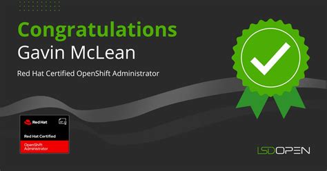 Lsd Open On Linkedin Redhat Openshift Certification Congratulations
